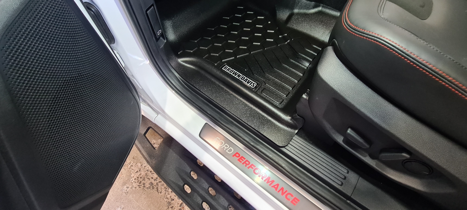 Ford Ranger Raptor Next Gen (2022 to Present) – 4WD Floor Mats – Driver and Passenger – Brown ...